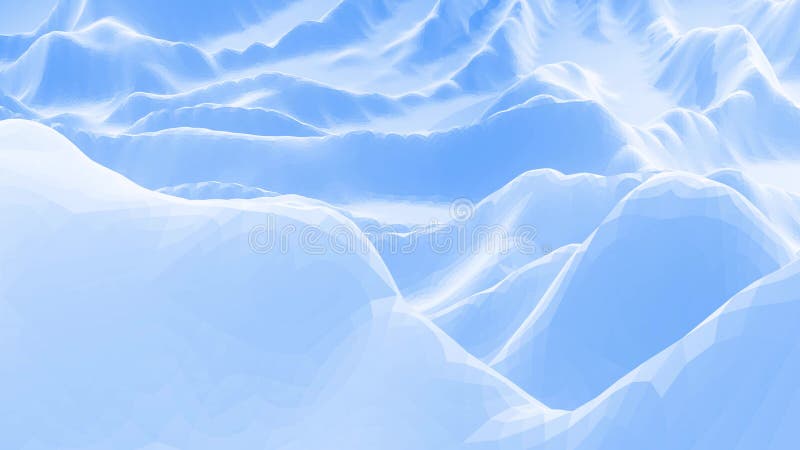 3d Rendering. Stylish Blue White Creative Abstract Low Poly Background ...