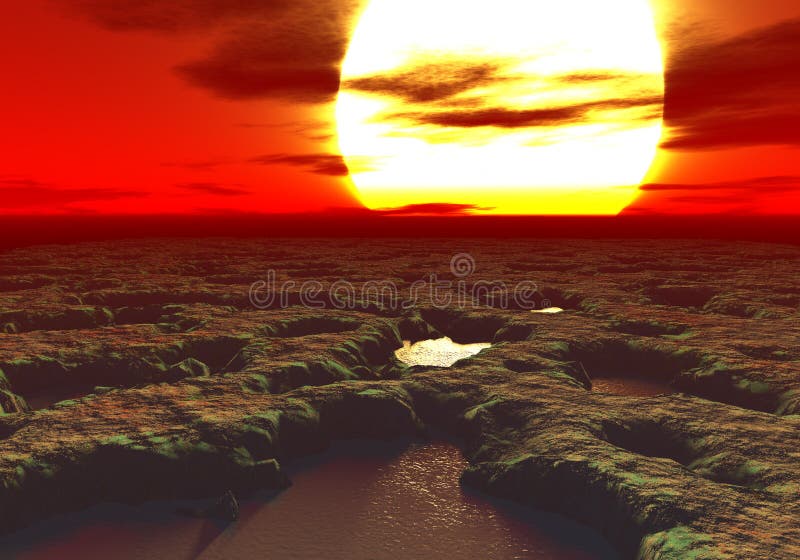 3D Rendering Alien Plant On White Stock Illustration - Illustration of ...