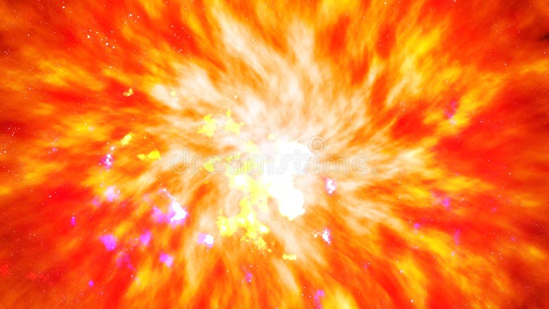 3d Rendering. Supernova. Supernova Flash. Evolution of Stars Stock ...
