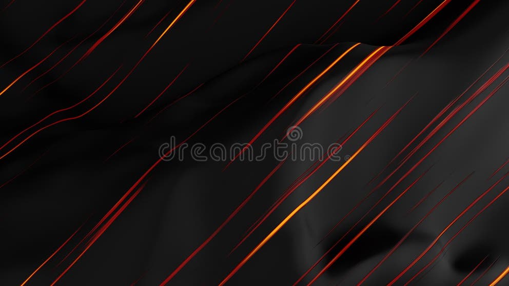 3d Rendering of a Surface with Fire Veins Appearing Stock Illustration ...