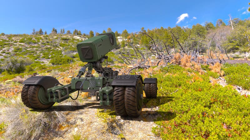 3D Rendering of the Surface To Air Guided Missile Stock Illustration ...