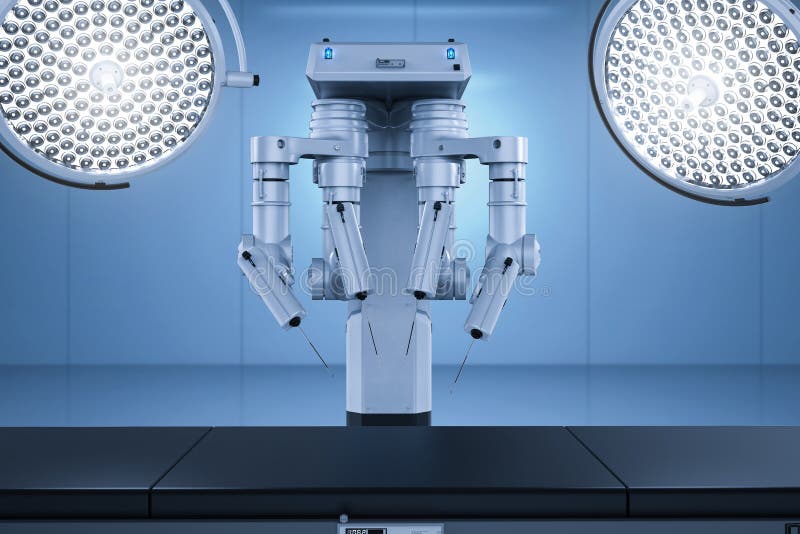 Surgery Room with Robotic Surgery Stock Photo - Image of room ...