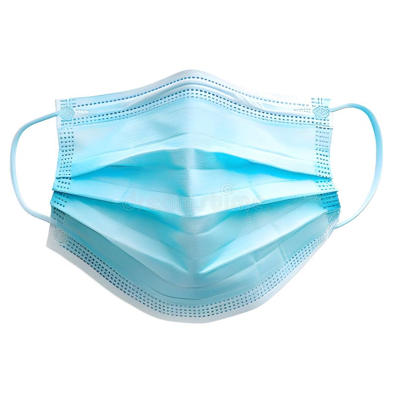 3D Rendering of a Surgical Face Mask on Transparent Background - Ai ...