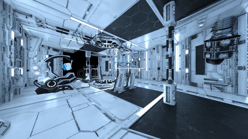 3D Rendering of Syber Building Stock Illustration - Illustration of ...