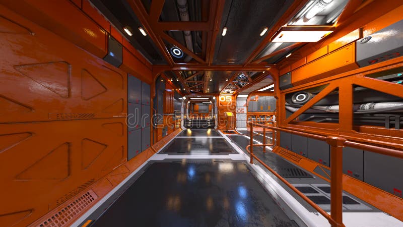 3D Rendering of Syber Building Stock Illustration - Illustration of ...