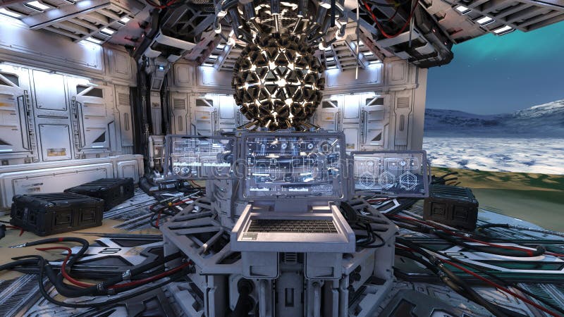 3D Rendering of Syber Building Stock Illustration - Illustration of ...