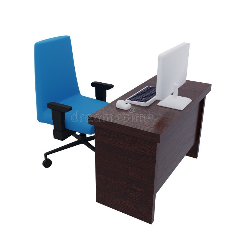 Table for work stock illustration. Illustration of concept - 231796303