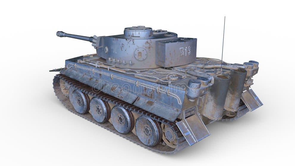 3D rendering of a tank stock illustration. Illustration of dangerous ...