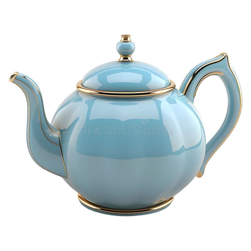 3D Rendering of a Teapot on Transparent Background - Ai Generated Stock ...