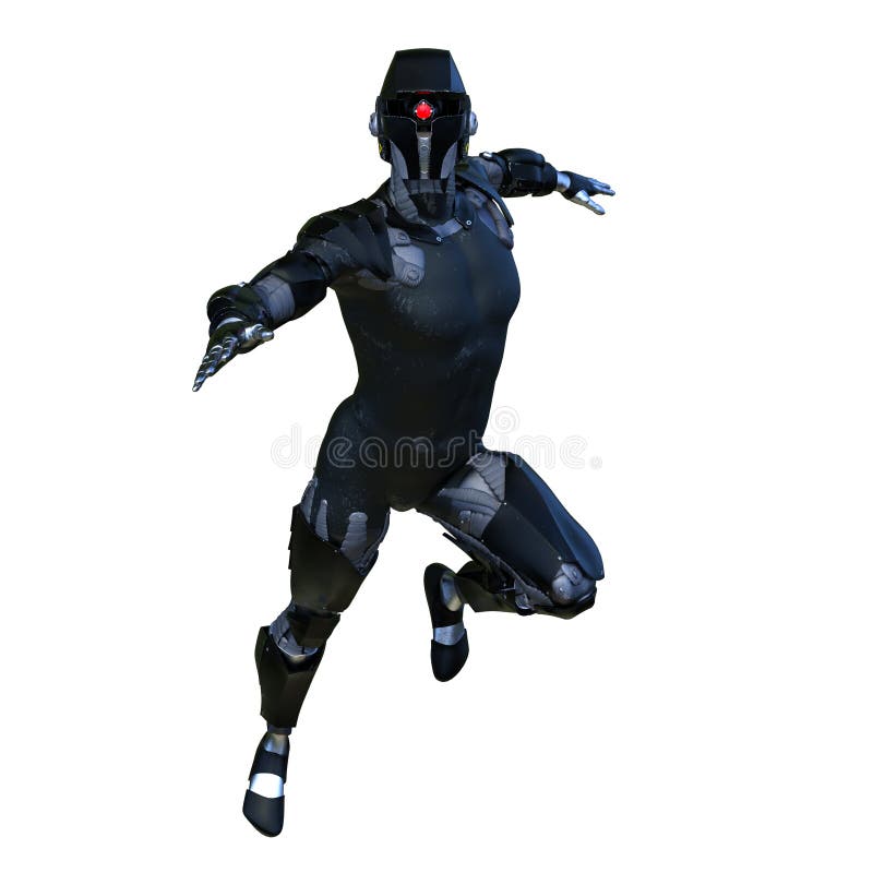 3D Rendering of Technology Robot Stock Illustration - Illustration of ...