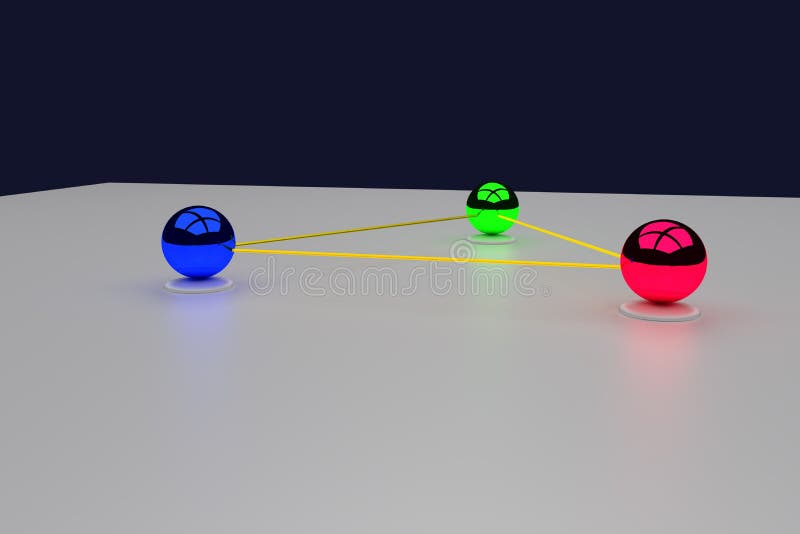 Three Connected Glossy Balls Stock Illustrations – 7 Three Connected ...