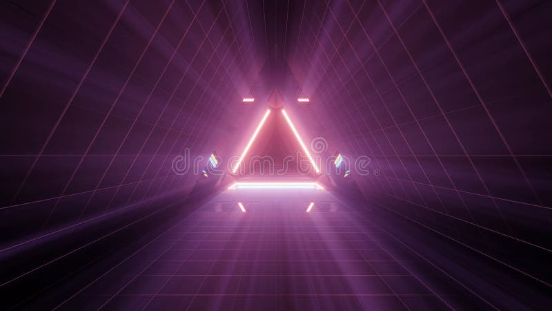 3D Rendering of Three Lights Arranged in a Triangular Shape Stock ...