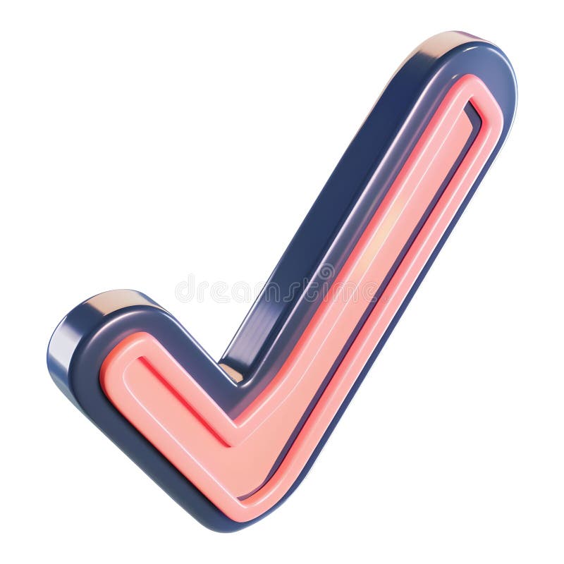3D Rendering of a Tick Sign on Transparent Background - Ai Generated ...