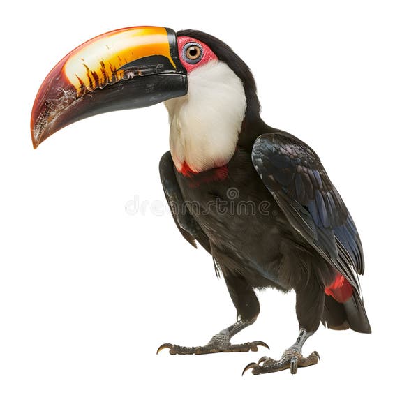 3D Rendering of a Toco Toucan on Transparent Background - Ai Generated ...