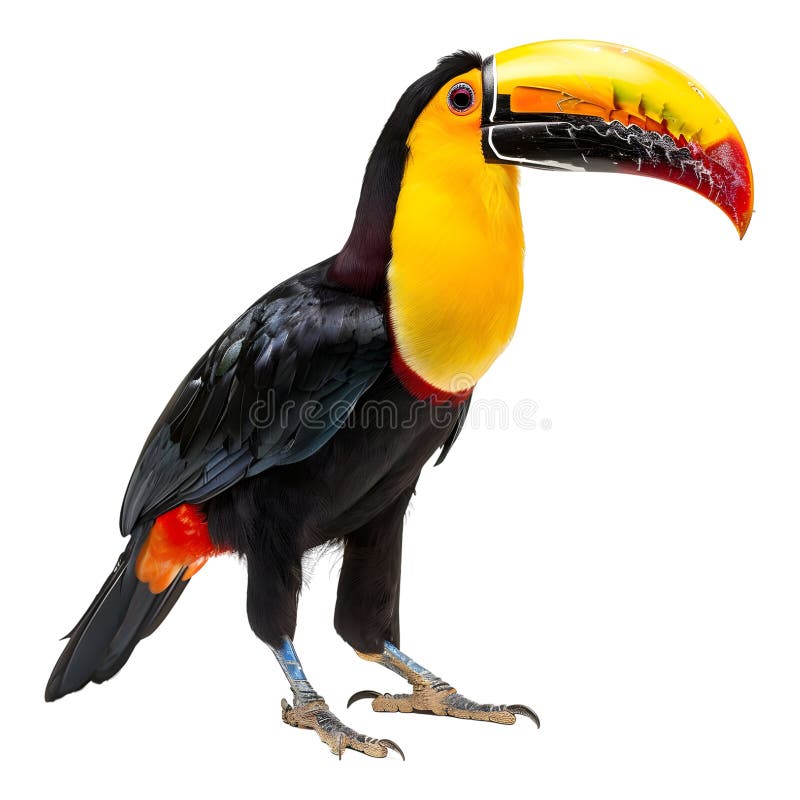 3D Rendering of a Toco Toucan on Transparent Background - Ai Generated ...