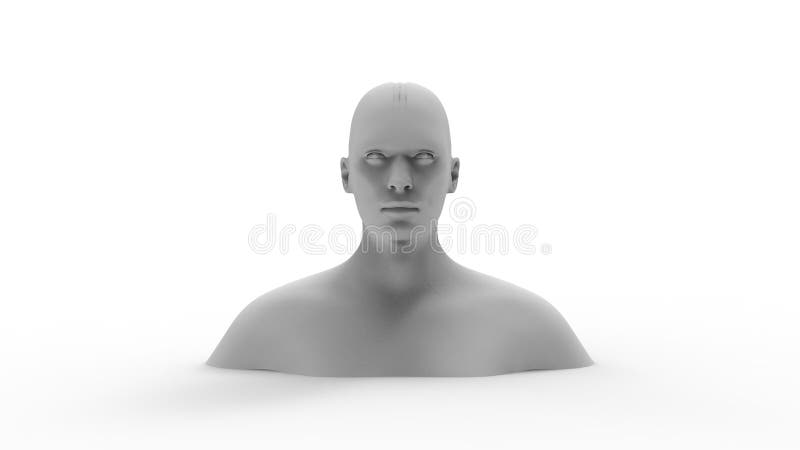 3d Rendering of a Human Model Isolated in White Background Stock ...