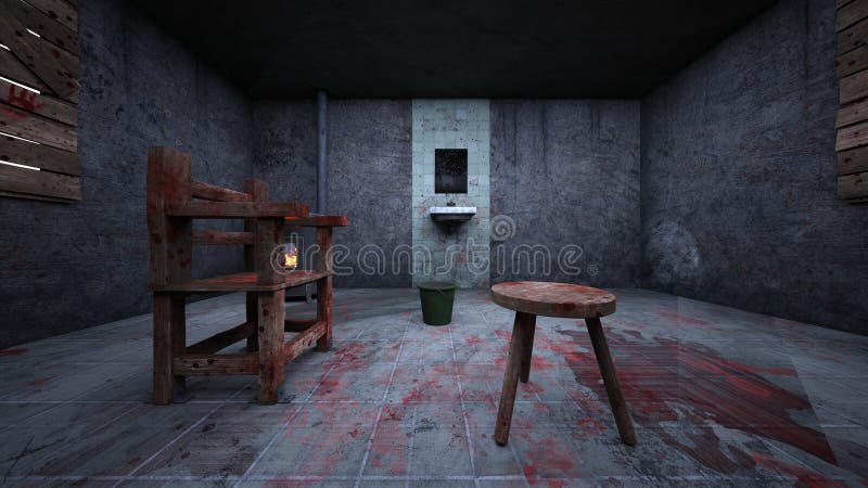 3D Rendering of the Torture Chamber Stock Illustration - Illustration ...