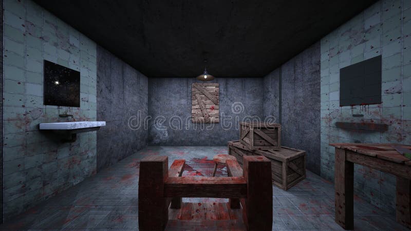 3D Rendering of the Torture Chamber Stock Illustration - Illustration ...