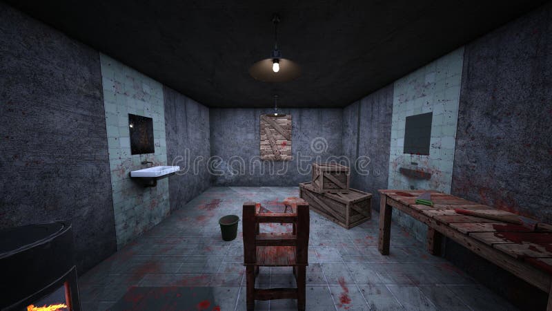 3D Rendering of the Torture Chamber Stock Illustration - Illustration ...