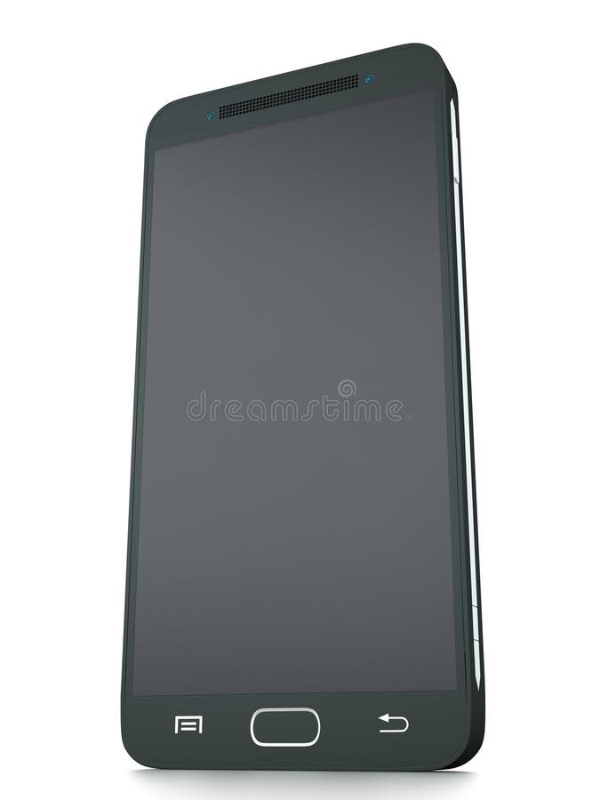 3D Rendering. Touch Screen Smartphone Stock Illustration - Illustration ...