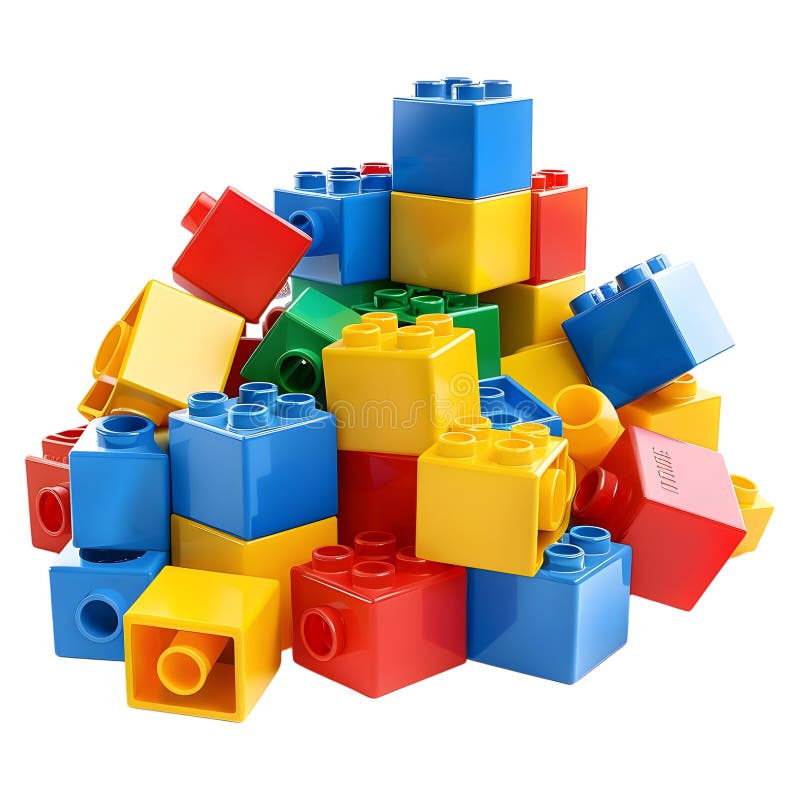 3D Rendering of a Toys Boxes Colorful on Transparent Background - Ai ...