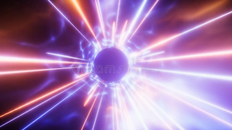 3D Rendering of Traveling in Space and Time at the Speed of Light Stock ...