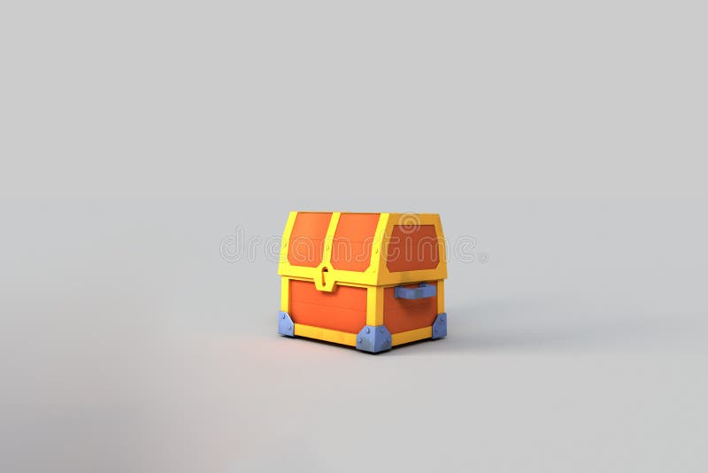 3d Rendering, Treasure Chest Stock Illustration - Illustration of ...