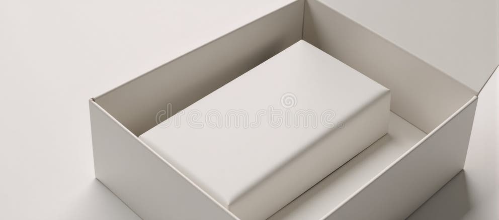 3D Rendering Triangular Cake Slice Mockup Package in a Blank Box ...