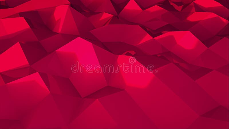 3d Rendering Triangular Geometric Surface. Computer Generation Abstract ...