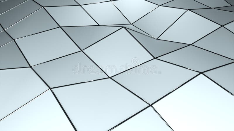 3d Rendering Triangular Geometric Surface. Computer Generation Abstract ...