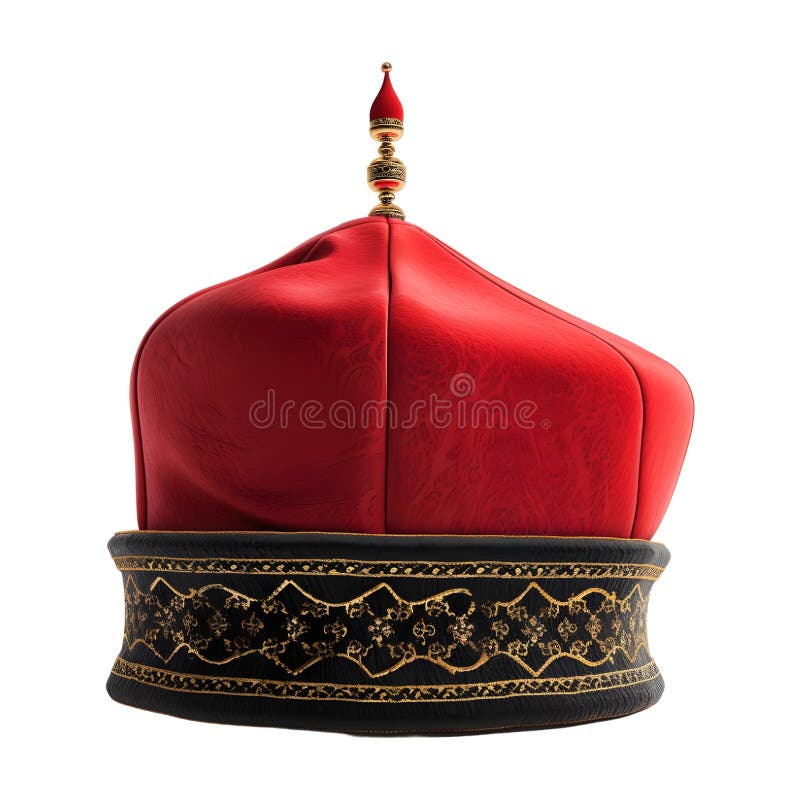 3D Rendering of a Turkish Muslim Cap on Transparent Background - Ai ...