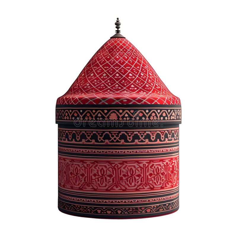3D Rendering of a Turkish Muslim Cap on Transparent Background - Ai ...