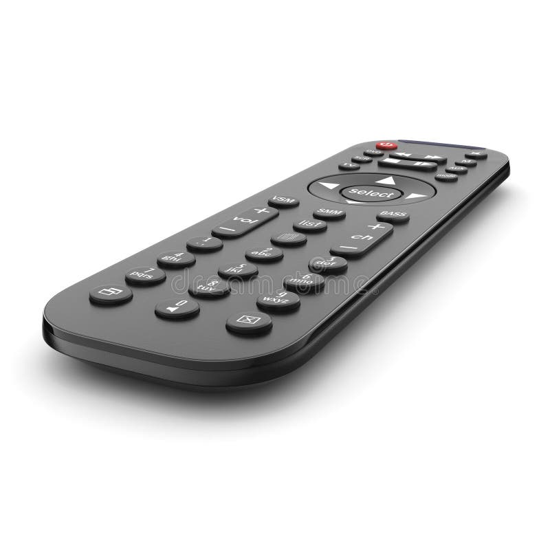 3D rendering TV Remote stock illustration. Illustration of media - 77216044
