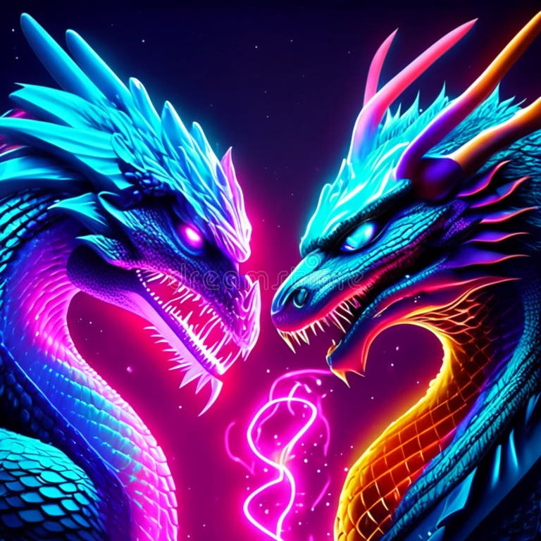 Neon Dragons Stock Illustrations – 85 Neon Dragons Stock Illustrations, Vectors & Clipart ...