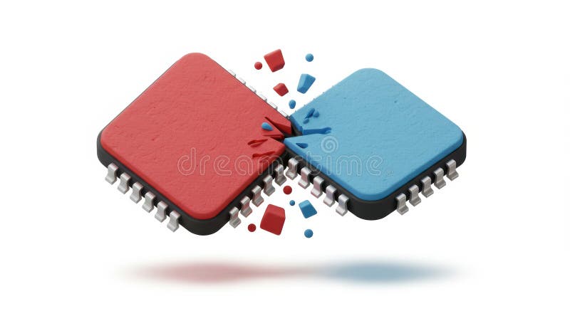 Conflicting Components Stock Illustrations – 2 Conflicting Components ...