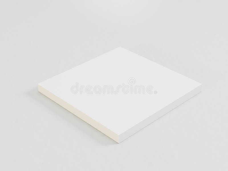 A 3D Rendering of Two Tilted White Squares on a Gray Surface ...