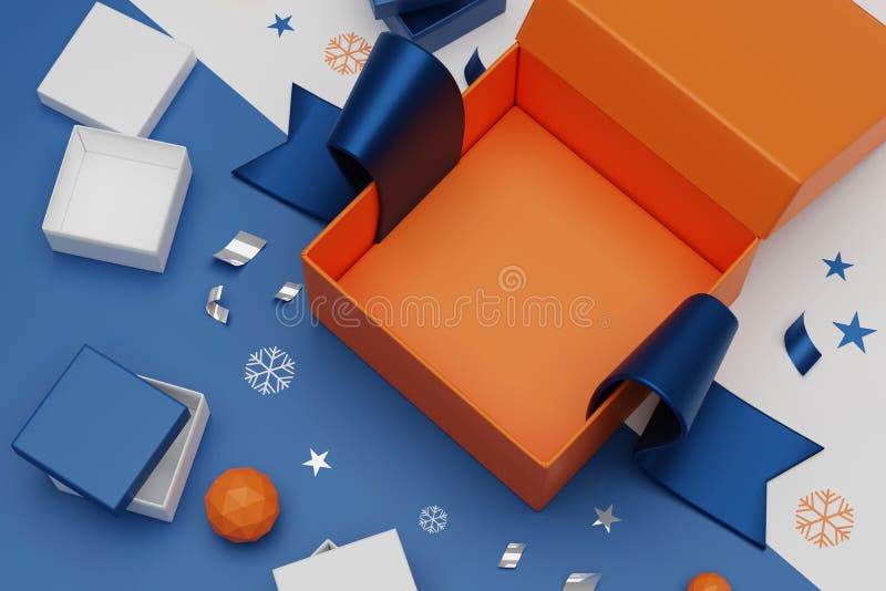 Gift Box Unboxing Concept. Vector Flat Illustration. Human Hand Untie ...