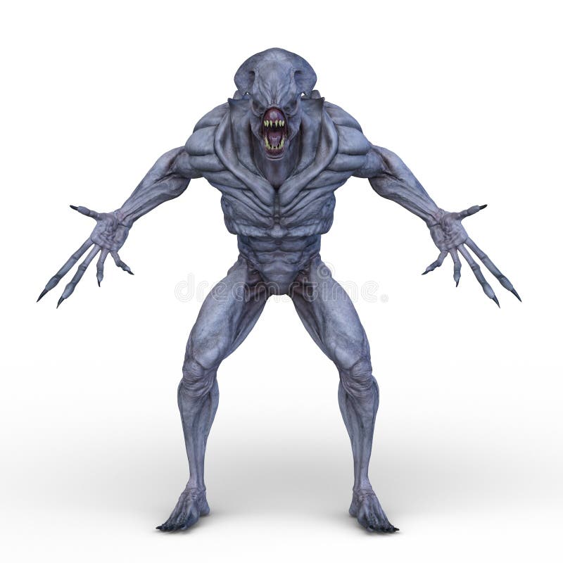3D Rendering of Undead Monster Stock Illustration - Illustration of ...