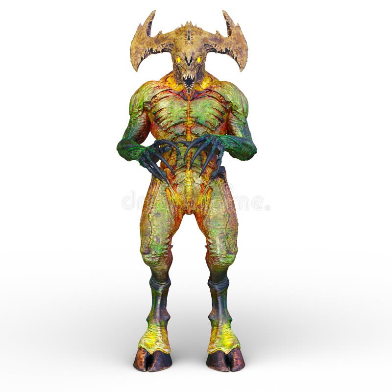 3D Rendering of a Undead Monster Stock Illustration - Illustration of ...