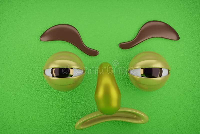 Unique Face stock illustration. Illustration of statement - 33210503