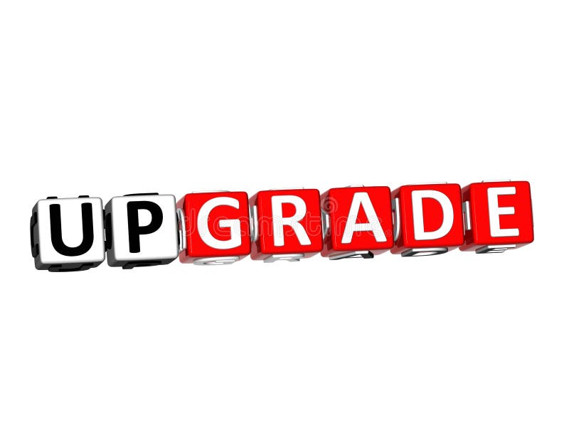 Upgrade word stock illustration. Illustration of computer - 22545644