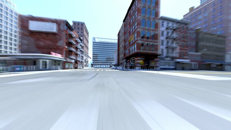 3D Rendering of the Urban Landscape 360 Degrees Stock Video - Video of ...