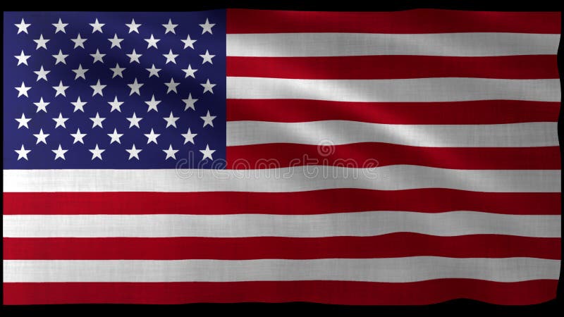 3d Rendering of USA Flag Design with Nice Wave Stock Illustration ...