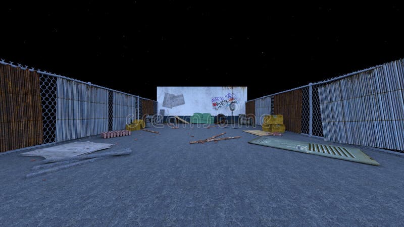 3D Rendering of the Vacant Lot Stock Illustration - Illustration of ...