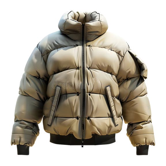 3D Rendering of a Valentino Polyester Jacket Winter on Transparent ...
