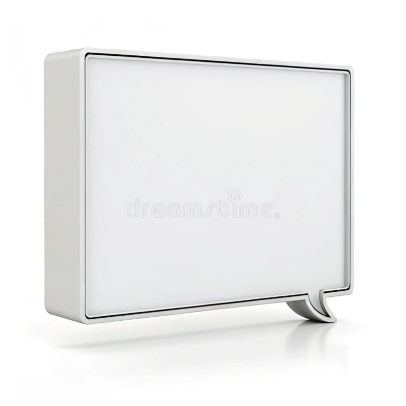 3D Rendering Vector Quote Box Mockup Stock Illustration - Illustration ...