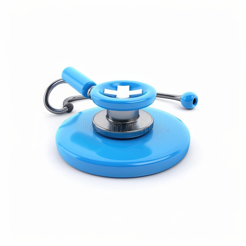 Blue Stethoscope with Cross Symbol: Medical Healthcare Concept Stock ...