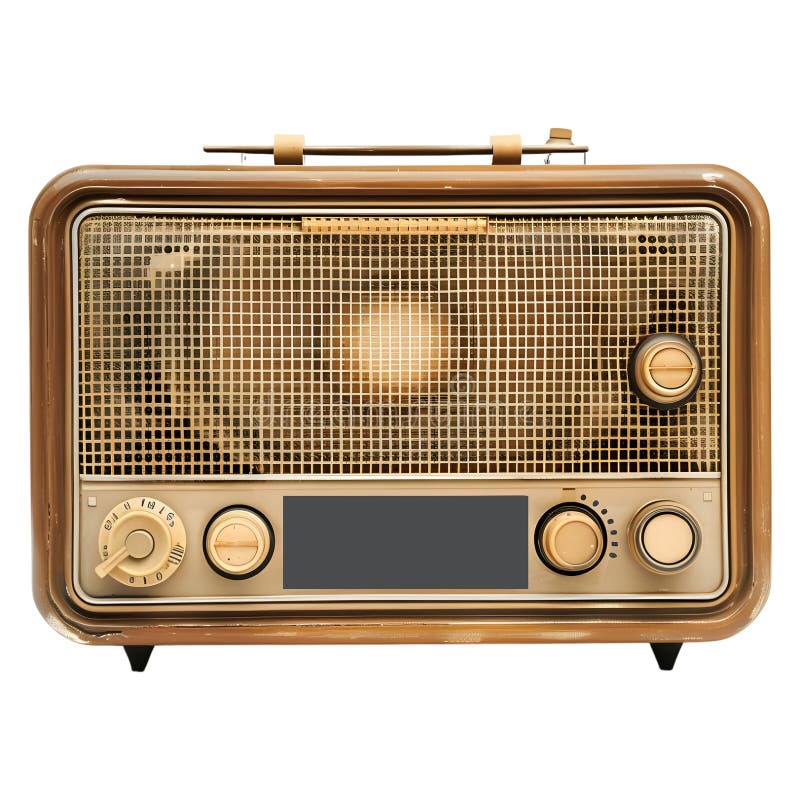 3D Rendering of a Vintage Radio on Transparent Background - Ai ...