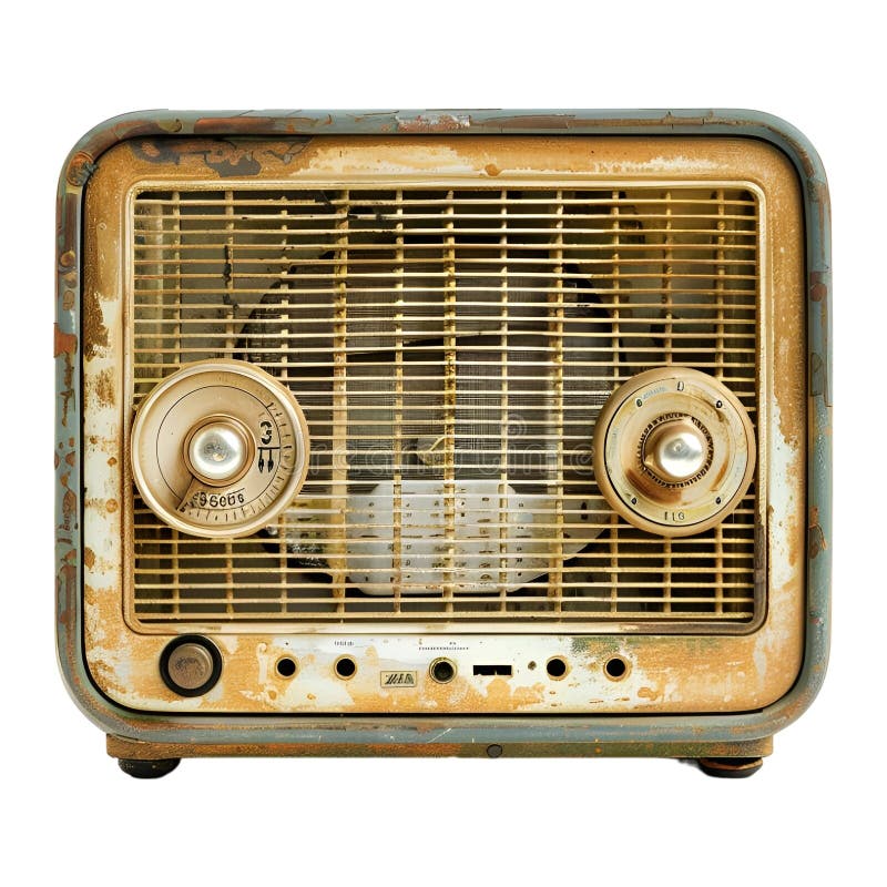 3D Rendering of a Vintage Radio on Transparent Background - Ai ...