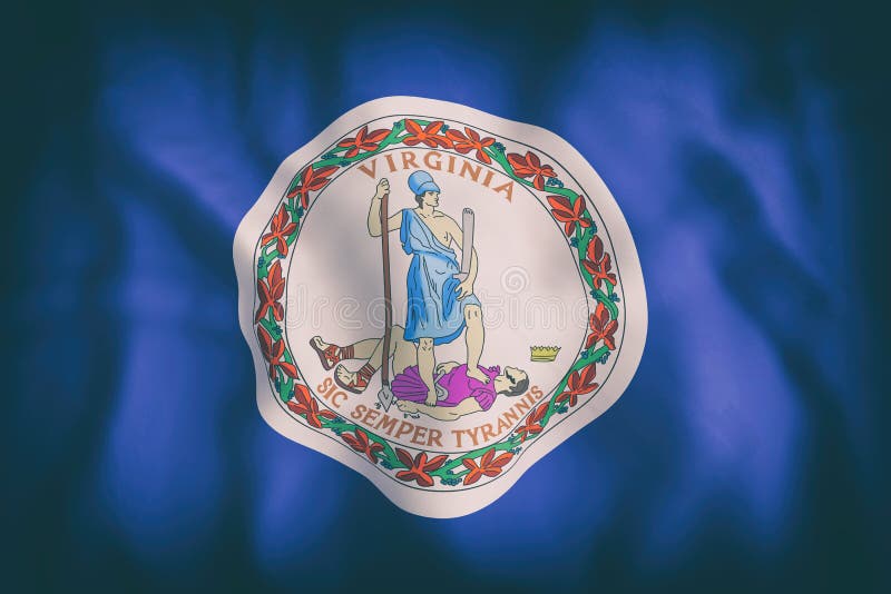 Virginia State flag stock illustration. Illustration of state - 99193166